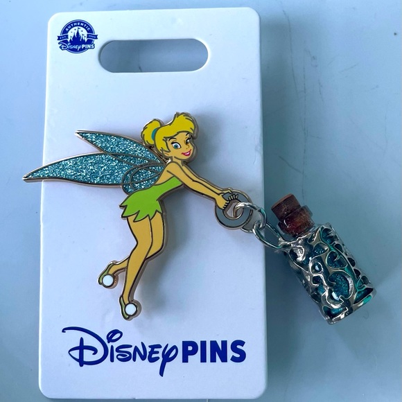 Disney | Accessories | Disney Tinkerbell With Glitter Vial Dangler New ...